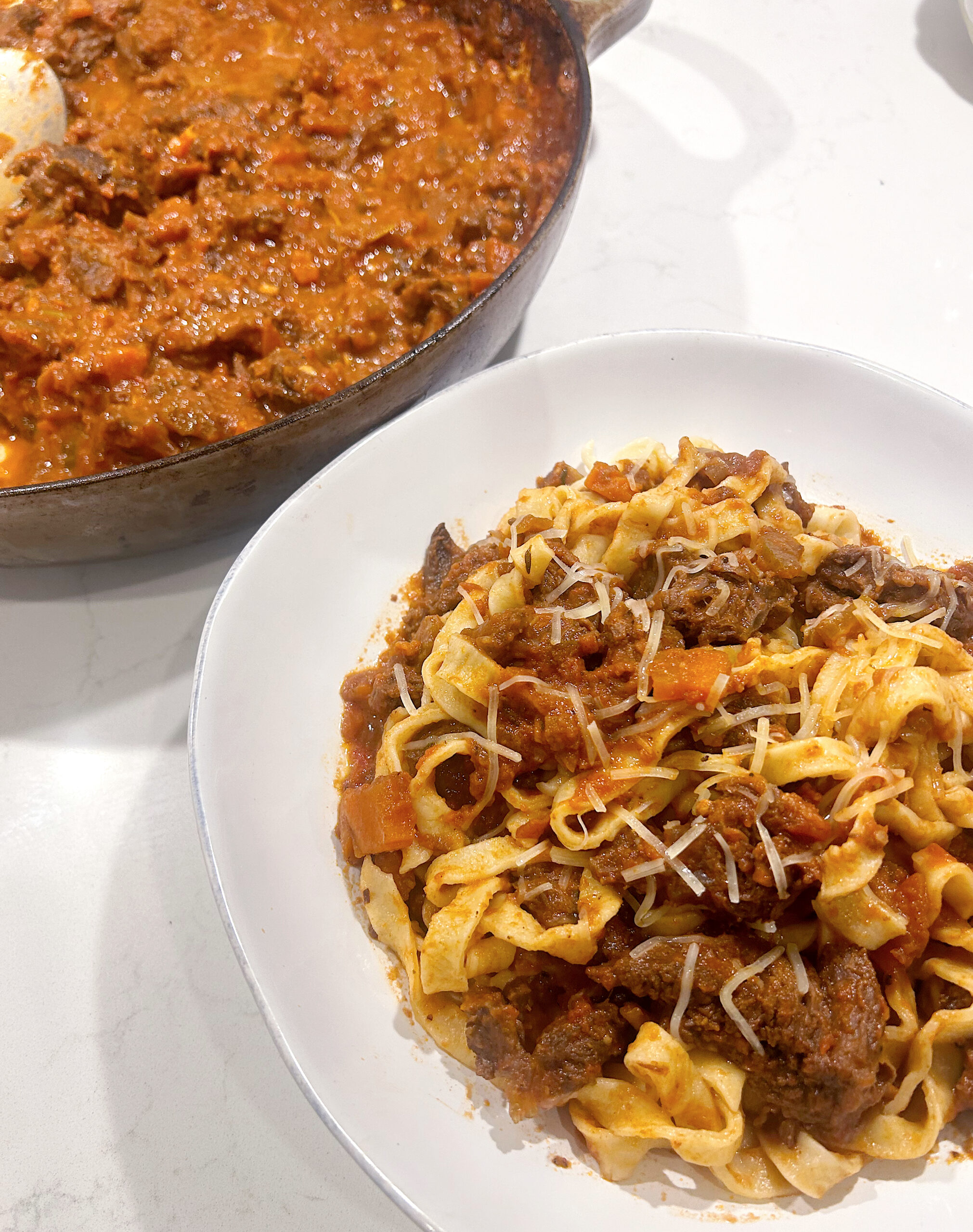 The Most Delicious Braised Venison Bolognese - cm barndominium