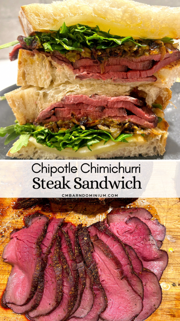 Mind blowing chipotle chimichurri steak sandwich - cm barndominium