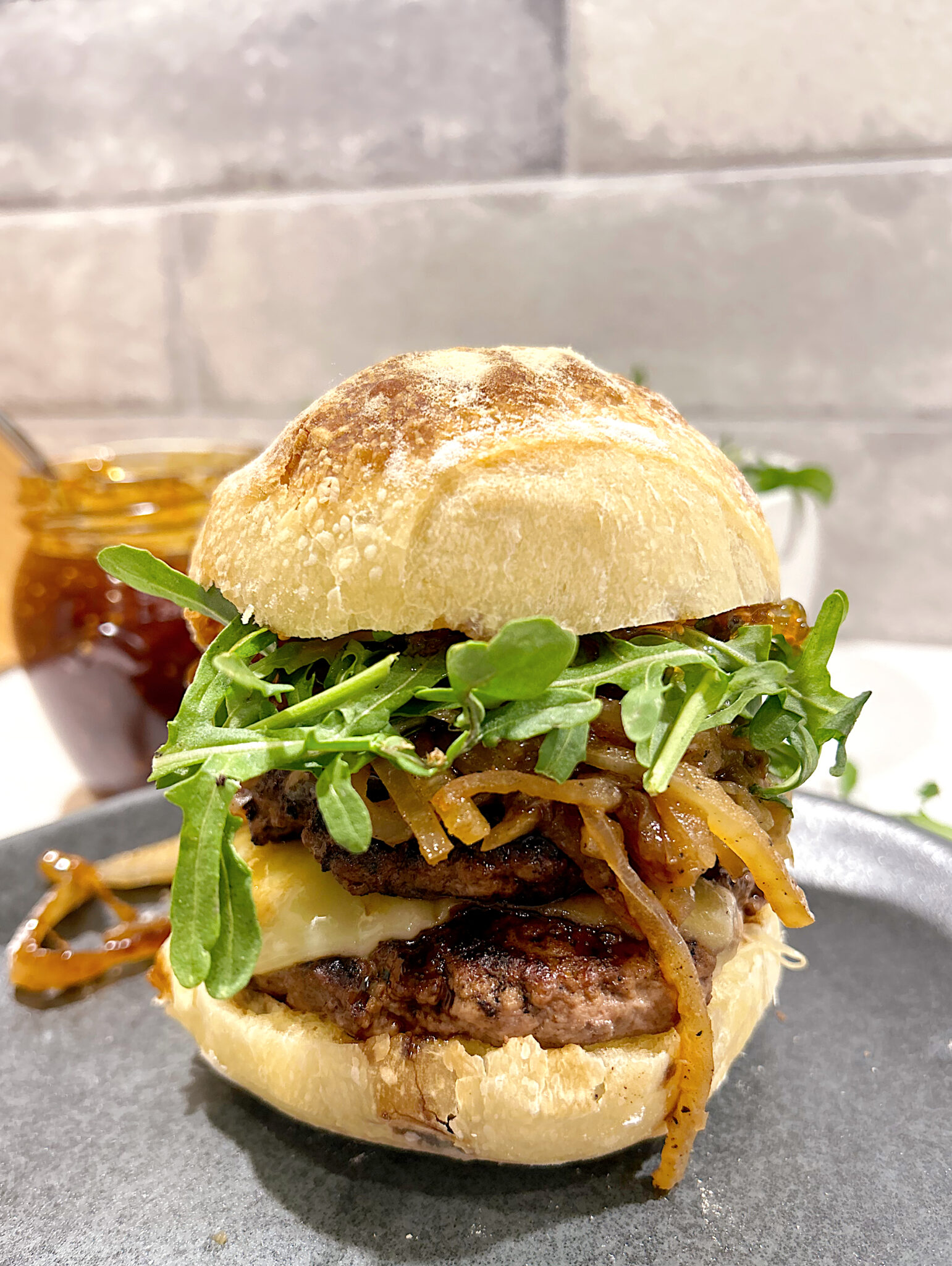 The Best Smash Burger with Caramelized Onions & Gruyere - cm barndominium