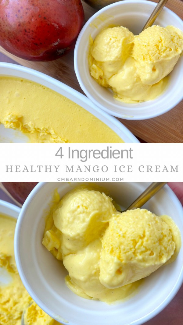 4 Ingredient Healthy Mango Ice Cream - cm barndominium