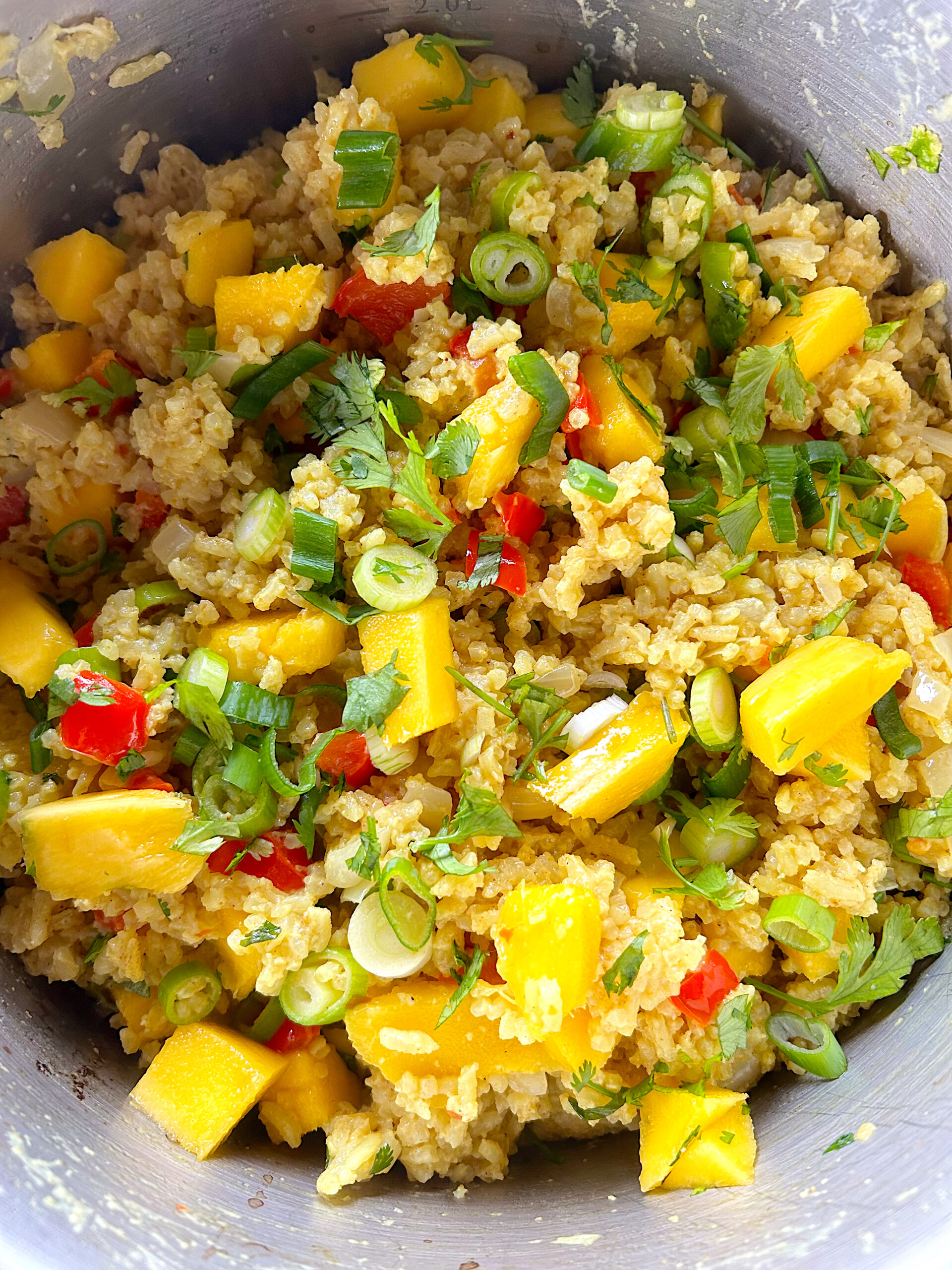 Curried Mango Chicken with Coconut Mango Rice - cm barndominium