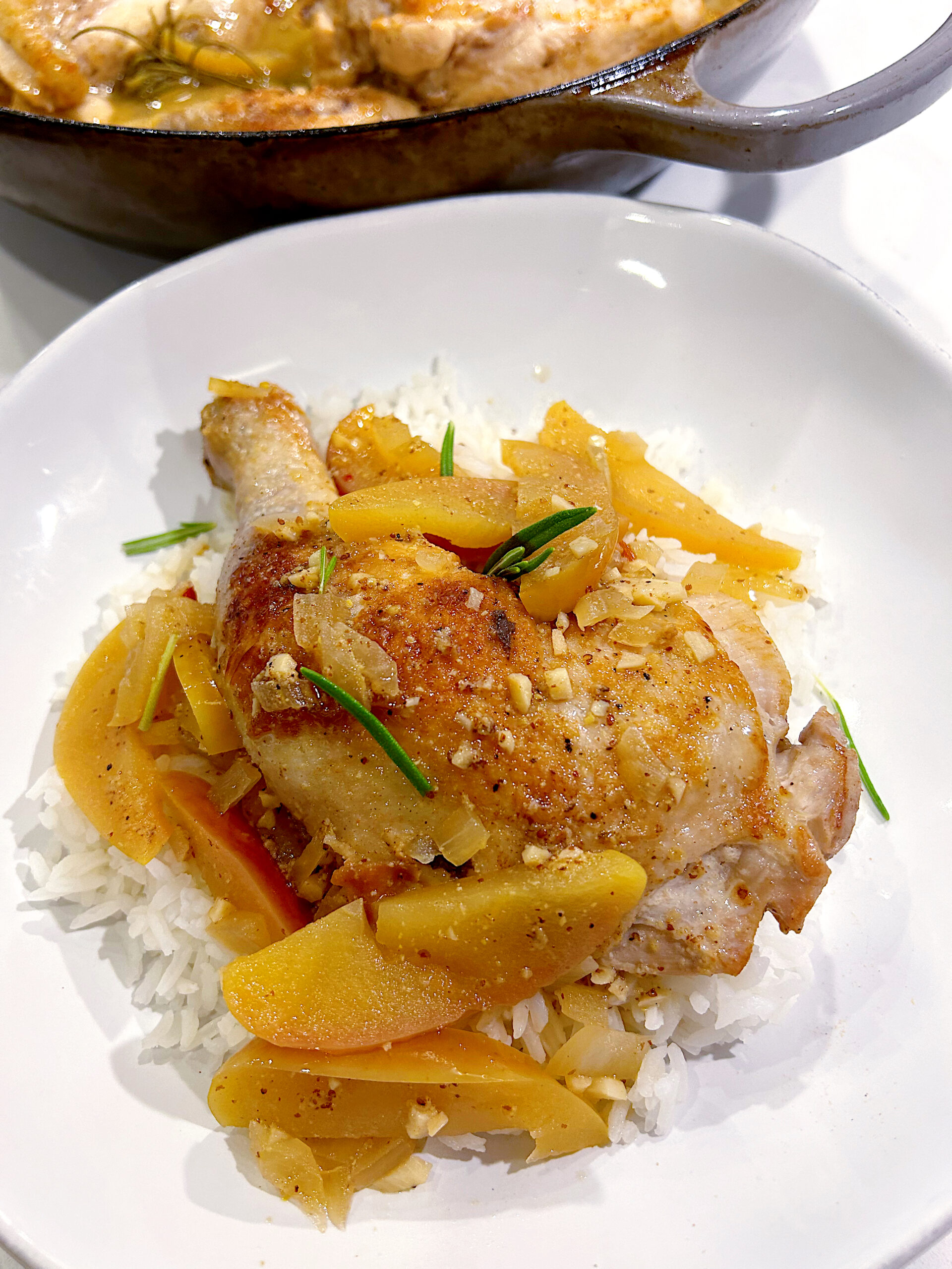 Sweet and Juicy Apple Dijon Braised Chicken - cm barndominium