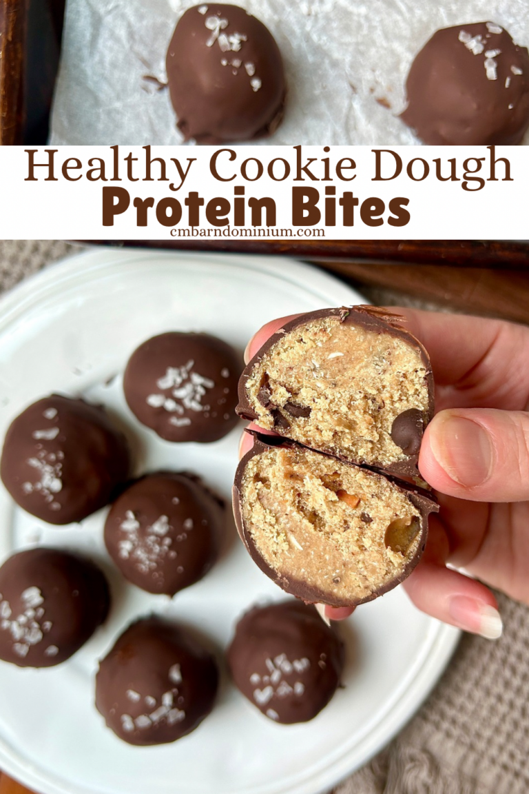Healthy Cookie Dough Protein Bites - cm barndominium